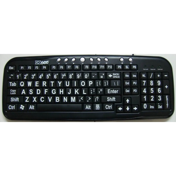 Large Print Keyboard • AplusBsoftware.com