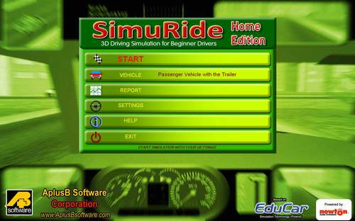 Simuride HE - Home Car Driving Simulator Software • AplusBsoftware.com