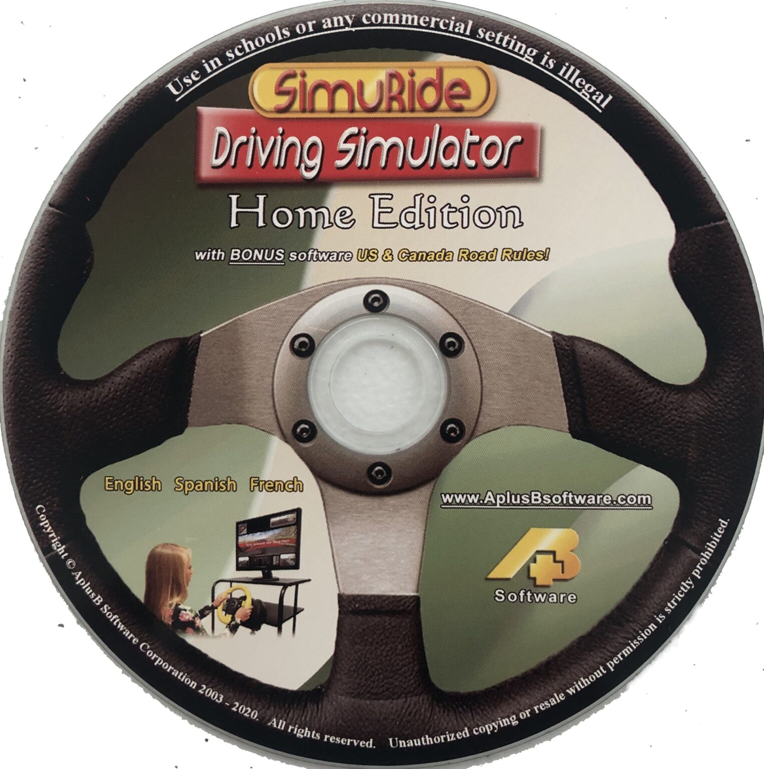 Simuride HE - Home Car Driving Simulator Software • AplusBsoftware.com